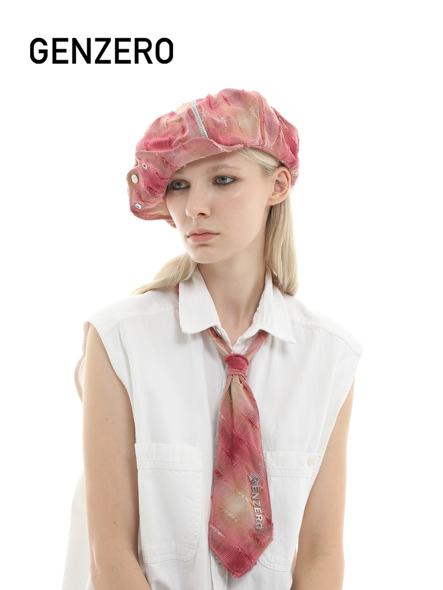 GENZERO Washing to make old zipper cloud beret – Genzero