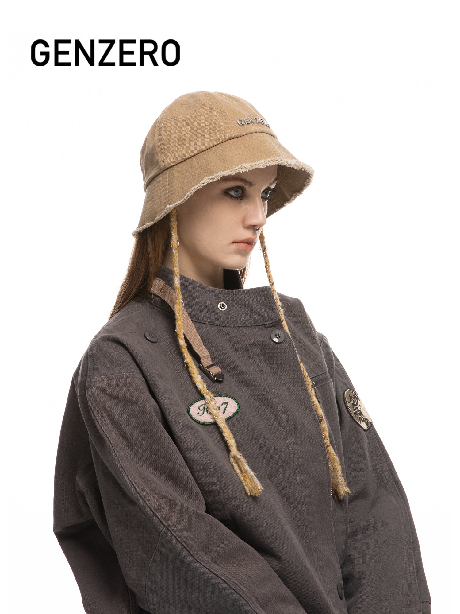 GENZERO Washed braid fisherman's hat – Genzero