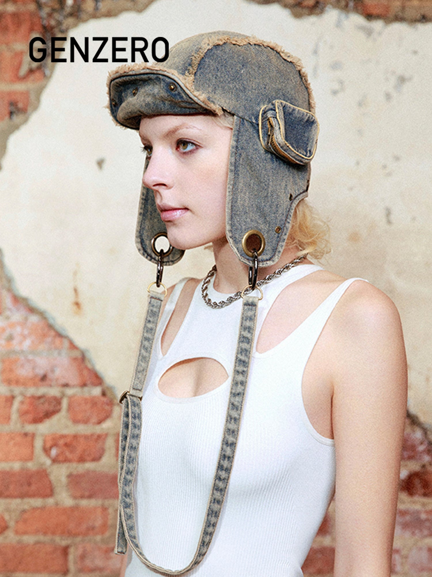 GENZERO denim trapper hat bag hat – Genzero