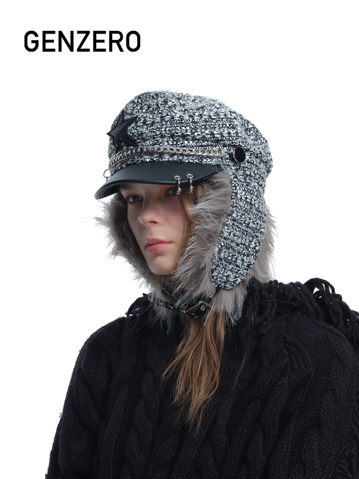 GENZERO Rivet navy ear cap – Genzero